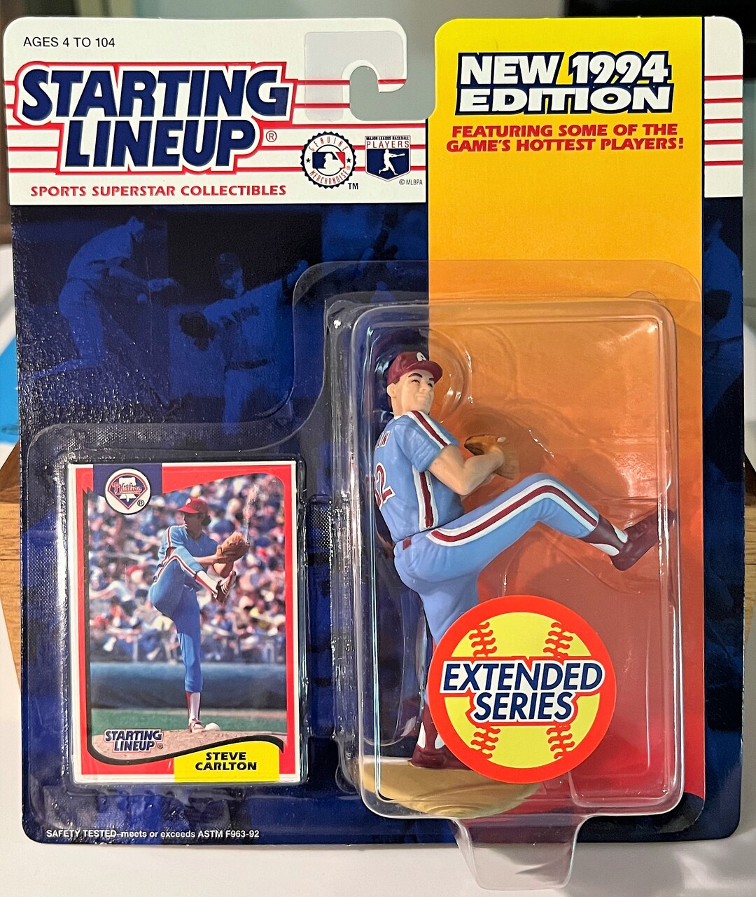 1994 Kenner Starting Lineup Extended Series Philadelphia Phillies Steve ...