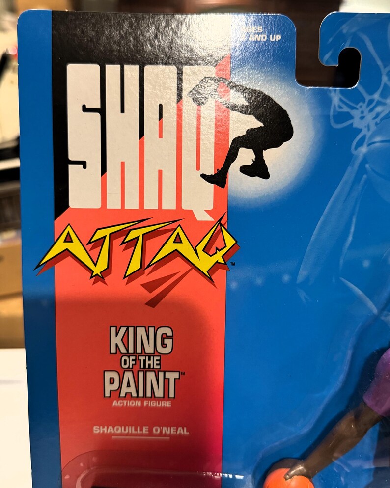 1993 Kenner Shaq Attack King of the Paint Shaquille O'neal NBA Figure ...