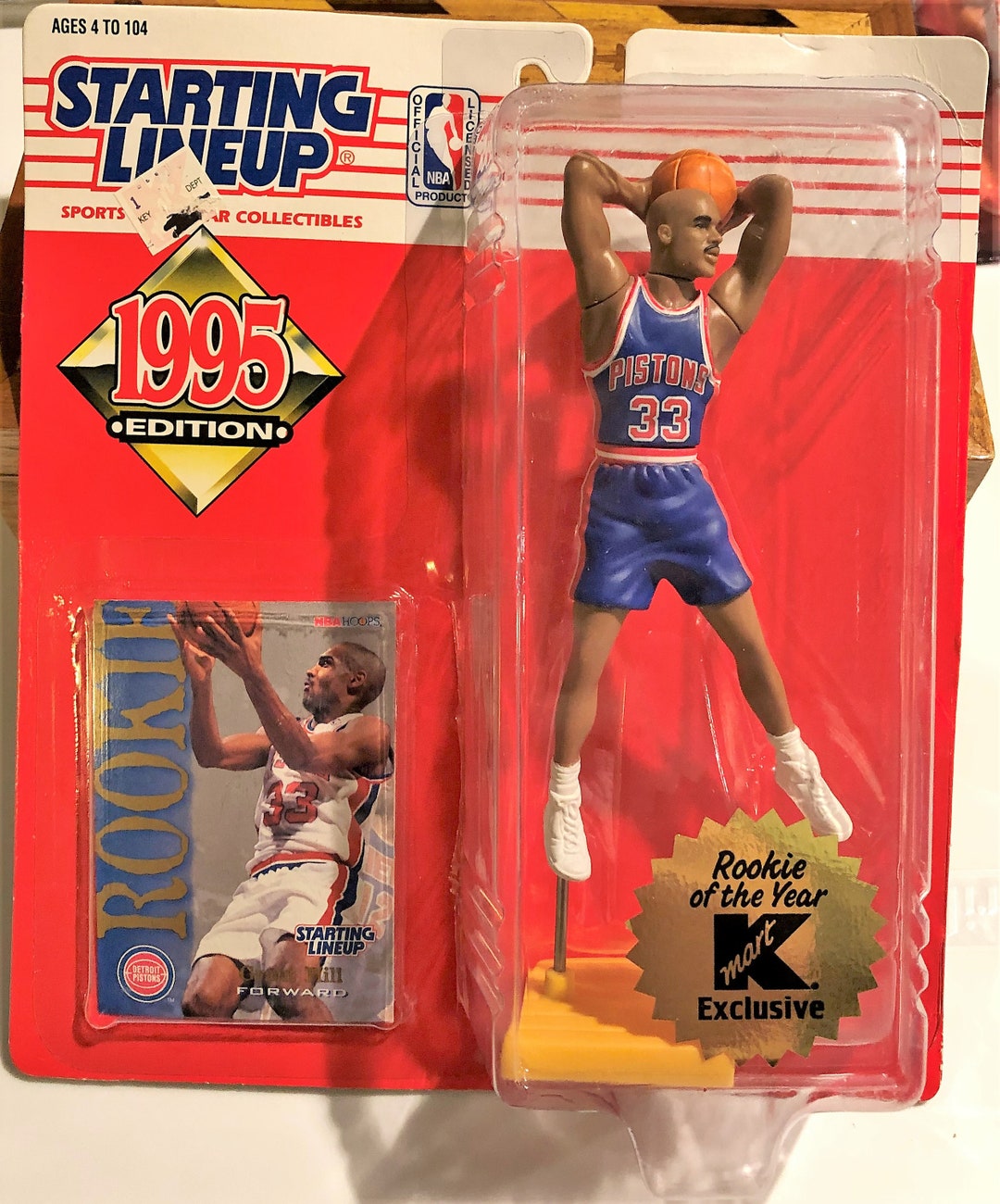 1995 Kenner Starting Lineup NBA Detroit Pistons Grant Hill Figure - Etsy