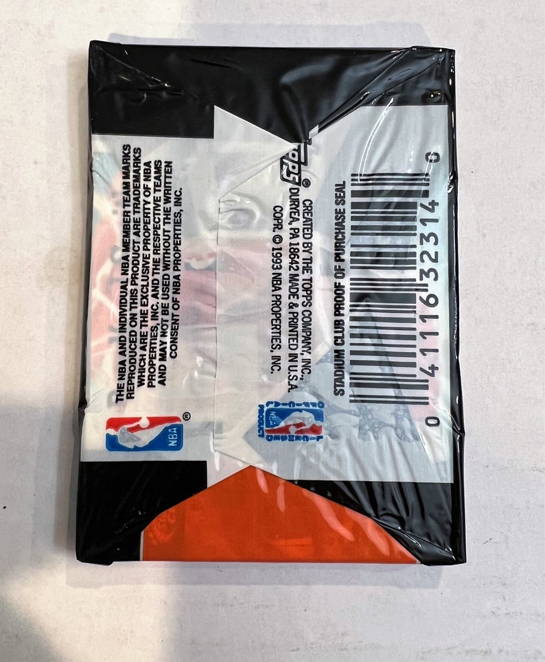 1992-93 Topps Stadium Club Basketball Cards Series 2, 4 Packs - Etsy