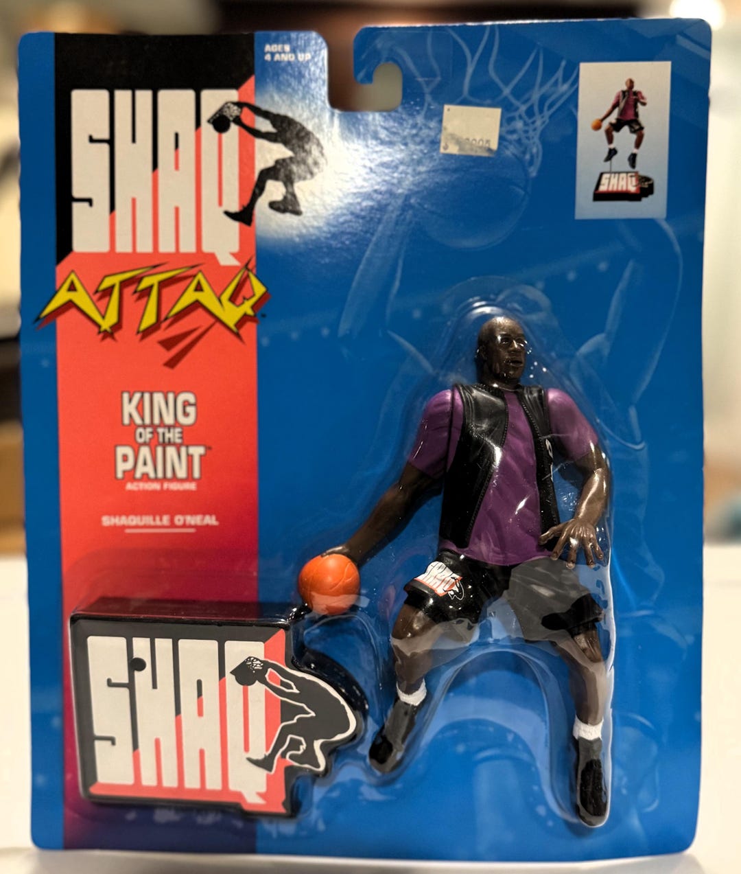 1993 Kenner Shaq Attack King of the Paint Shaquille O'neal NBA Figure ...