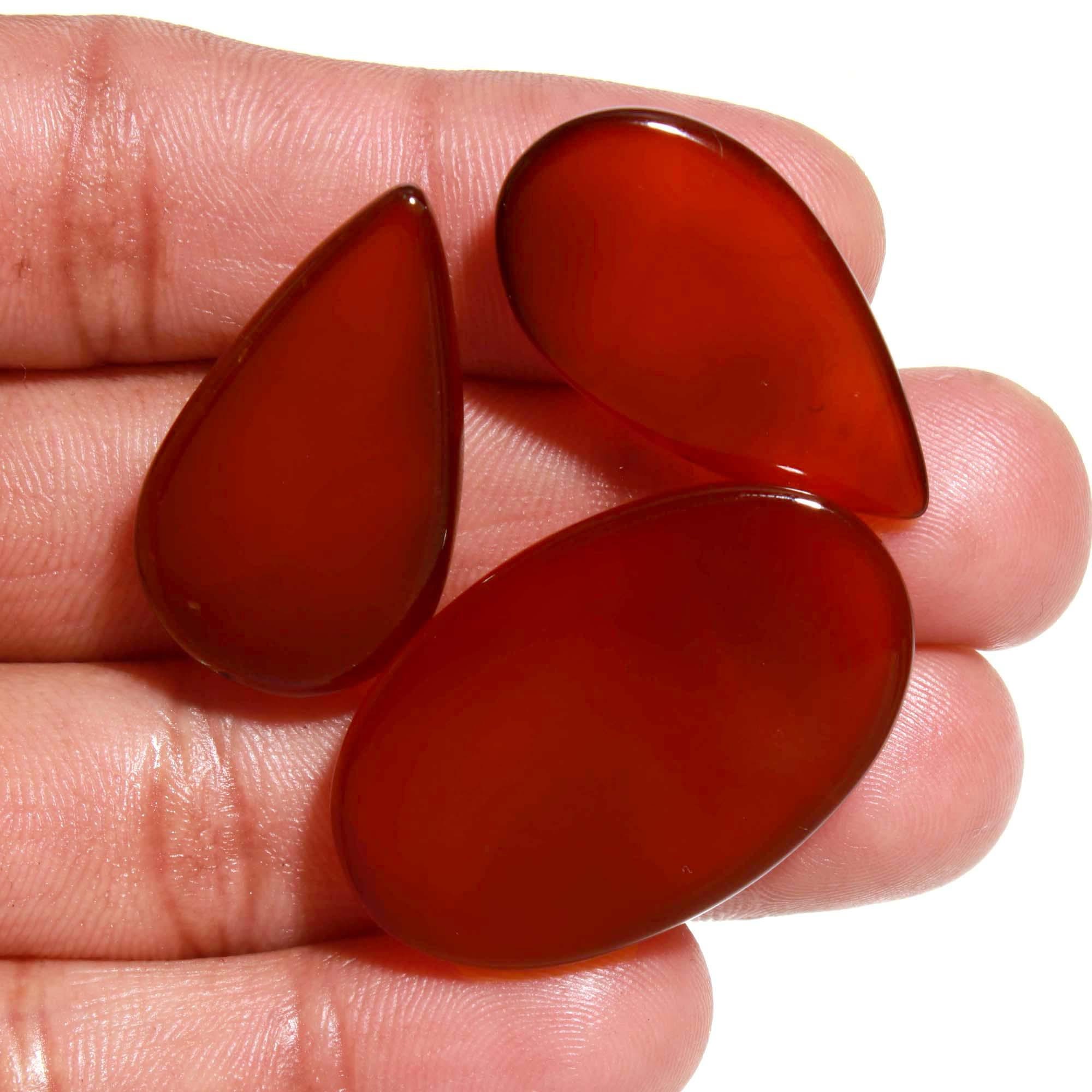 Natürliche rote Onyx Cabochon gemischte Form Edelstein AAA | Etsy