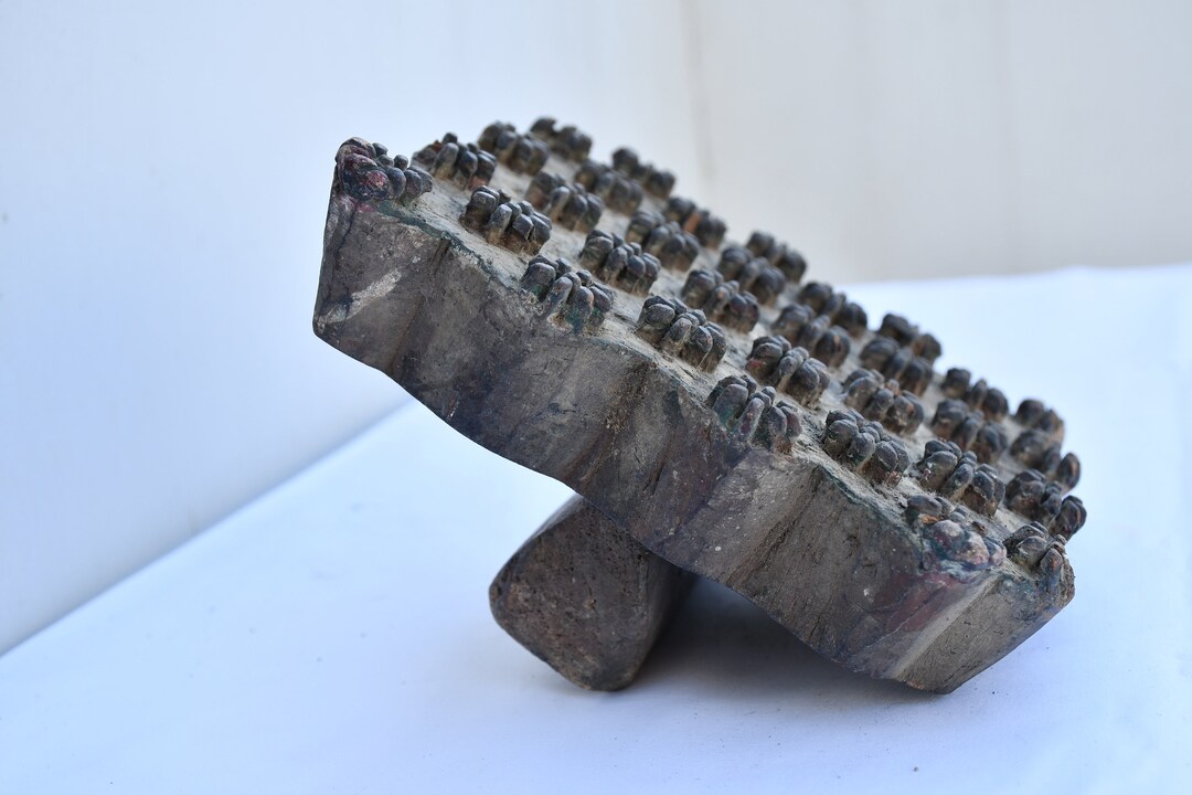 Vintage Fabric Print Block, Square Shape Block - Etsy