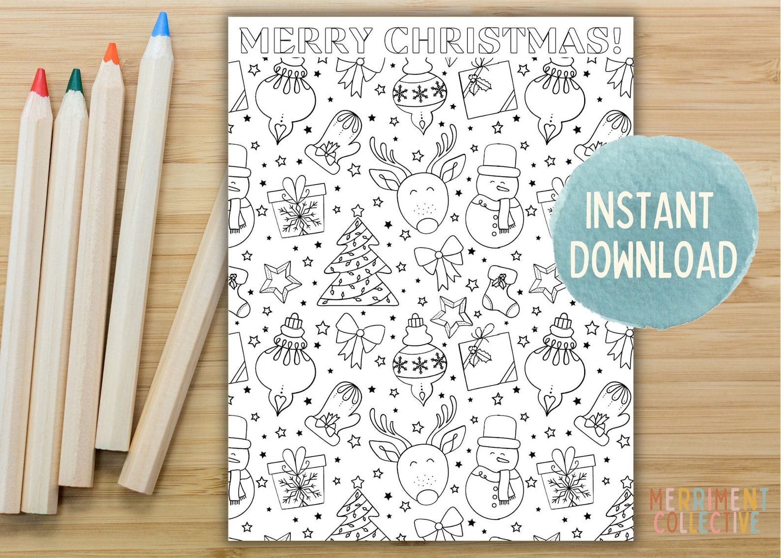 Printable Christmas & Winter Coloring Pages! Holiday Coloring Pages ...