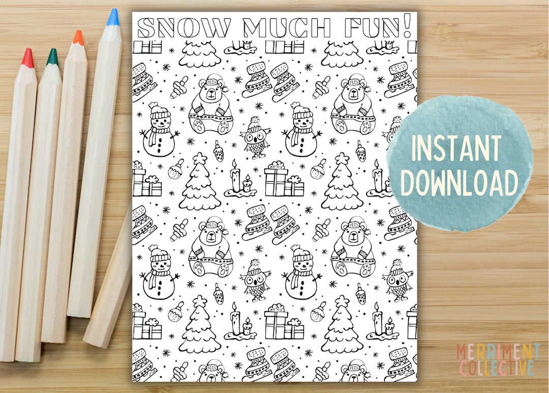 Printable Christmas & Winter Coloring Pages! Holiday Coloring Pages ...