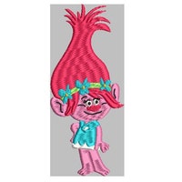 Troll Hair Don't Care Applique Design, Machine Embroidery Design ...
