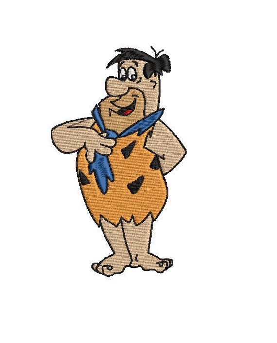 Stickdatei '' Fred Feuerstein '' - Etsy