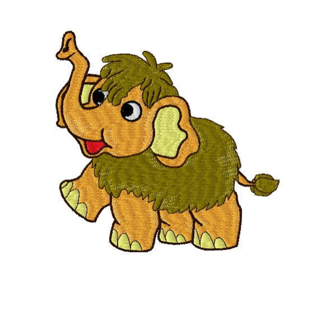 Embroidery File Mammoth Baby - Etsy