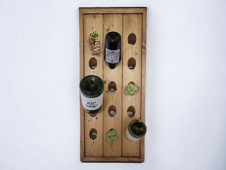 Rustic Wine Riddling Rack - Handmade Wooden Wine Rack - Custom Wood ...