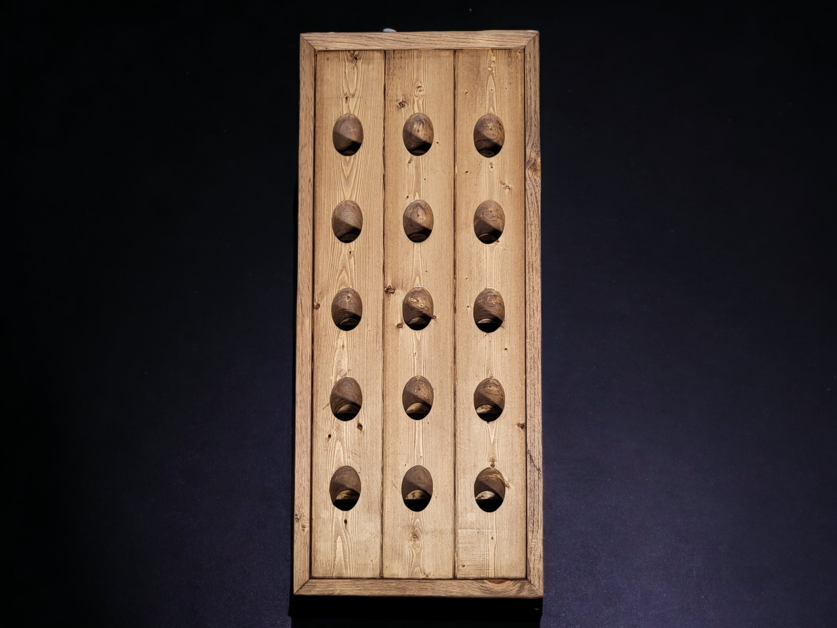 Rustic Wine Riddling Rack - Handmade Wooden Wine Rack - Custom Wood ...