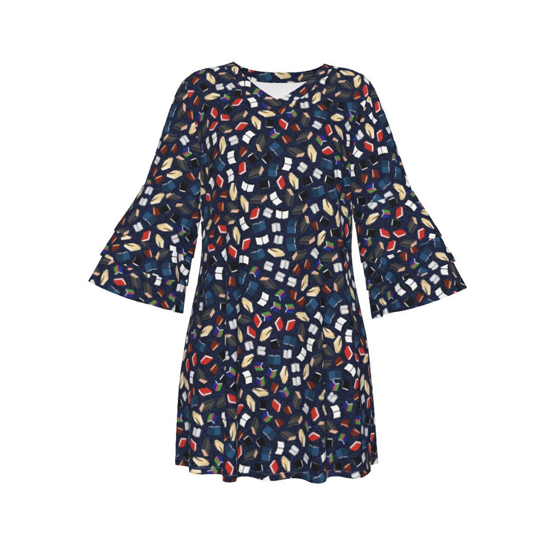 Bookworm Blue | I Love Reading | Book Pattern Print | for Teachers ...