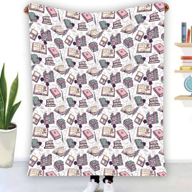 Library Blanket - Etsy