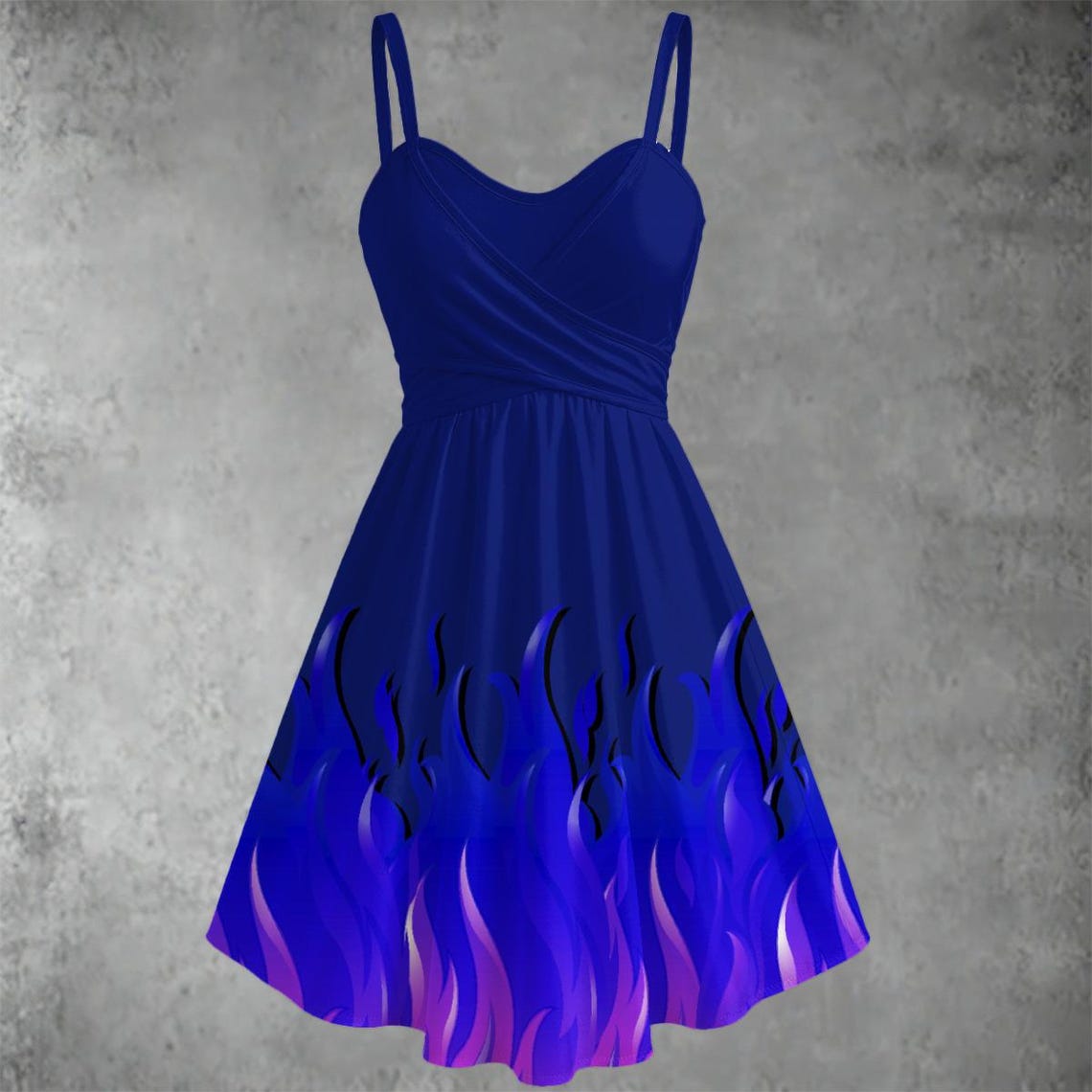 4 Fire Prints | Cosplay Costume | Red Flame & Blue Flame | Women's ...