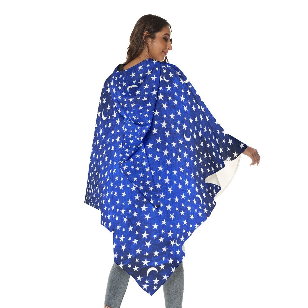 Majestic Mage Crescent Moons and Stars All-over Print Blue, Purple ...