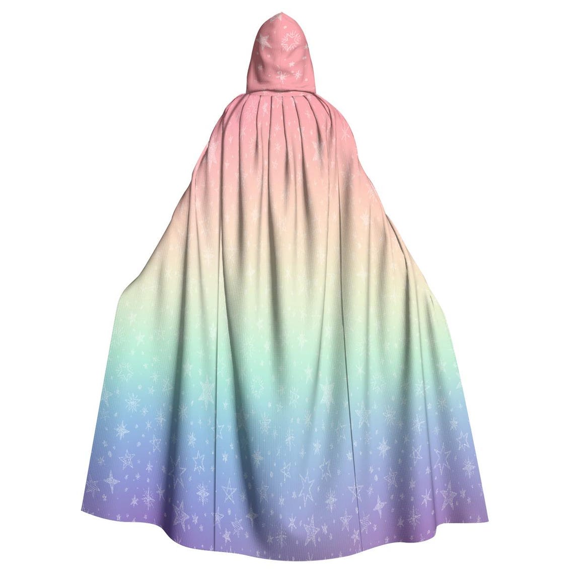 Rainbow Ombre All-over Print Unisex Hooded Cloak | Microfiber (4 ...