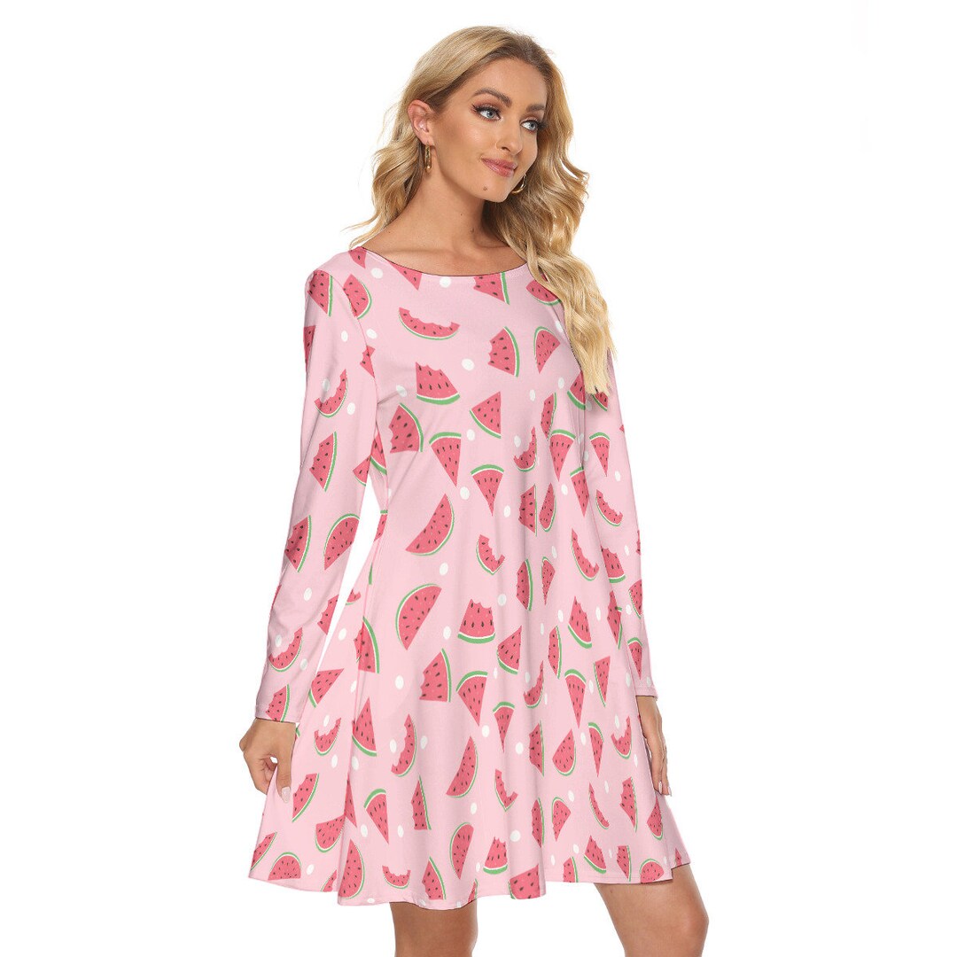 Pink Watermelon Fantasy | Watermelon & Polka-dots | All-over Print ...