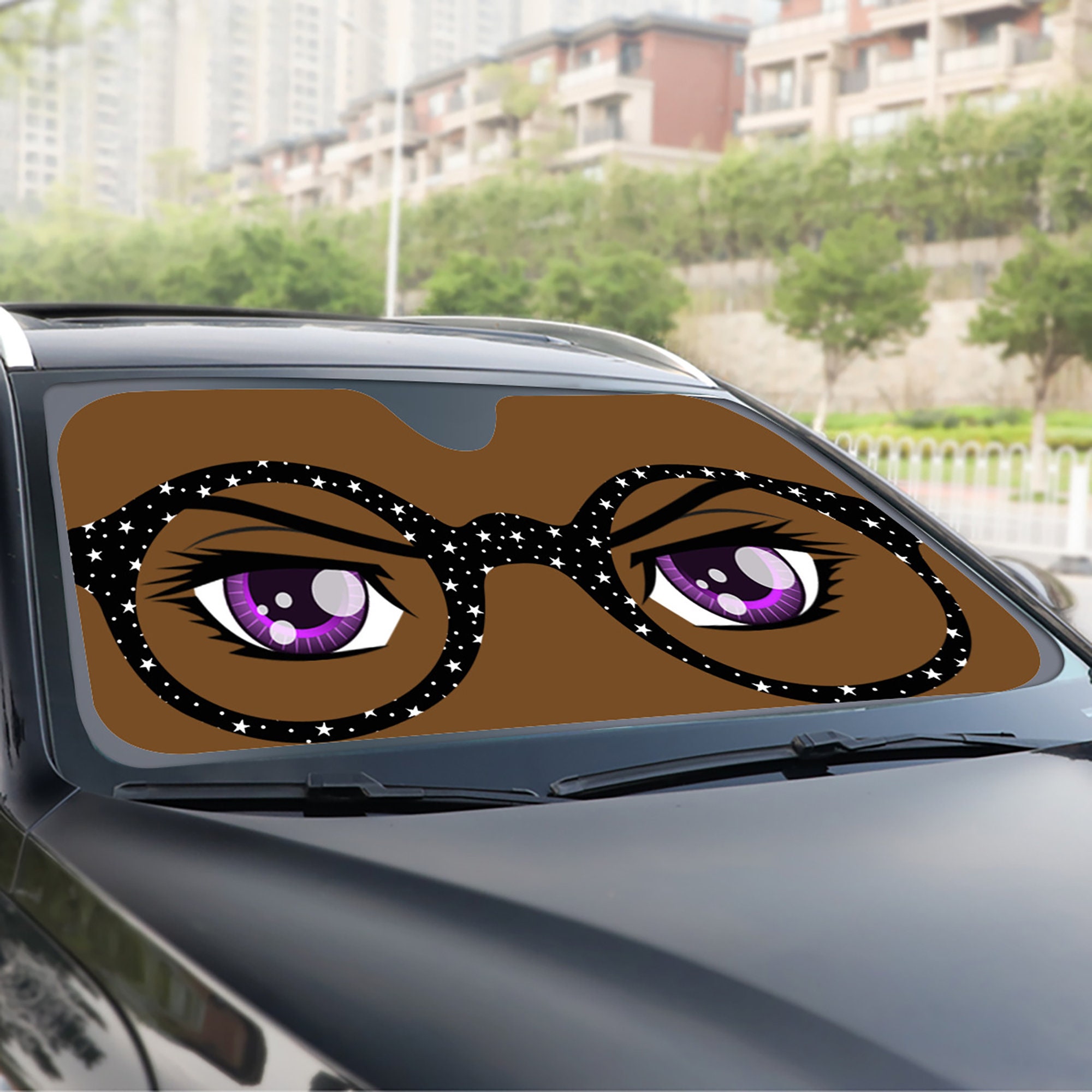 Purple Anime Eyes Cartoon Eyes Big Beautiful Eyes in - Etsy