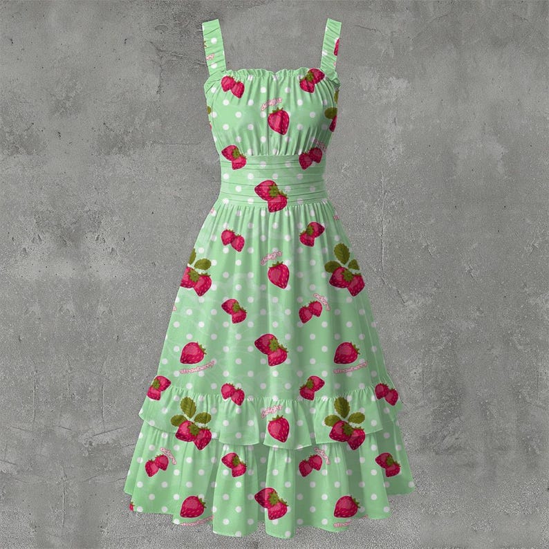 Strawberries & Polka-dots | 3 Pretty Colors! All-over Print Women‘s ...