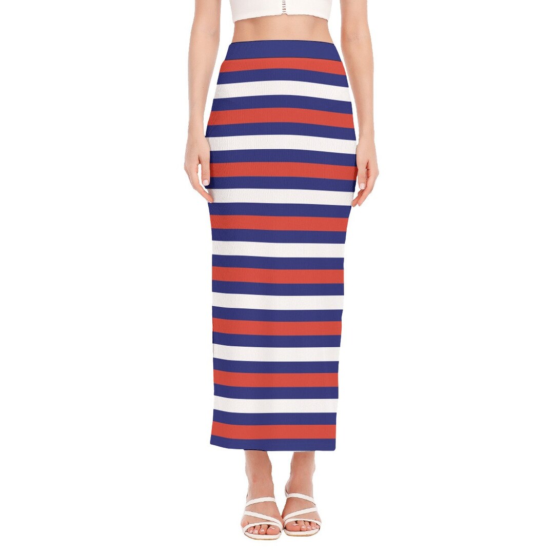 Red, White, & Blue Horizontal Stripes | 3 Color Options | All-over ...