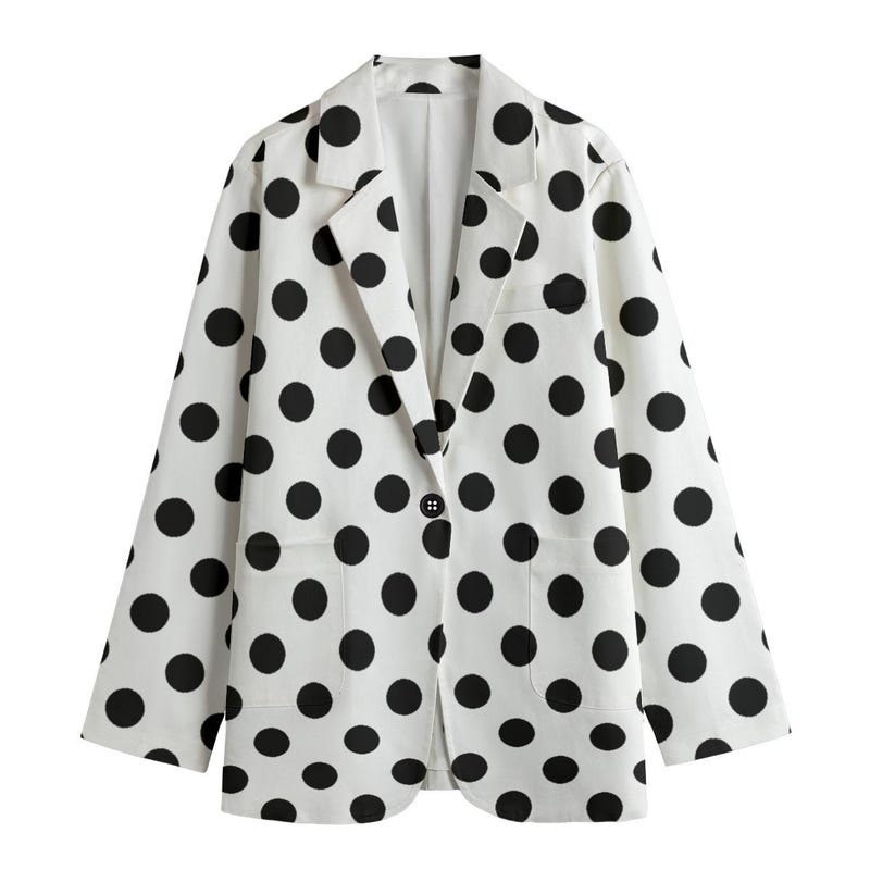 Polka Dot Blazer Women - Etsy UK