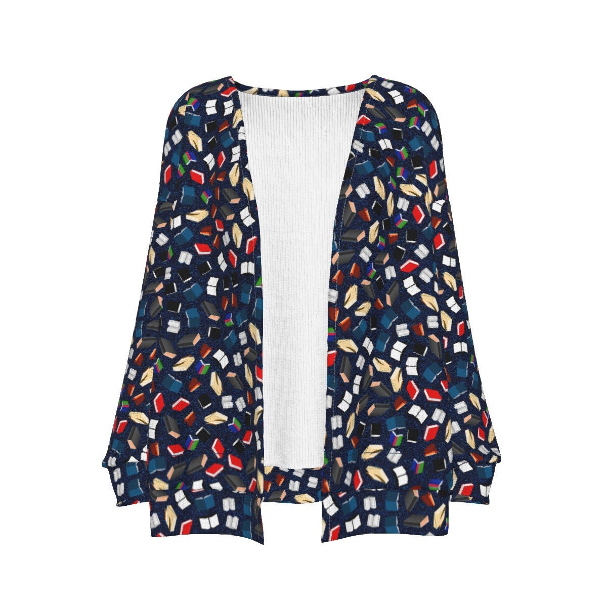 Bookworm Blue I Love Reading Book Pattern Books Print Gift for Teachers ...