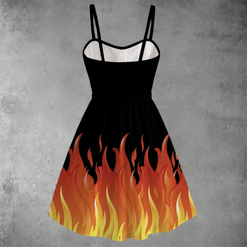 4 Fire Prints | Cosplay Costume | Red Flame & Blue Flame | Women's ...