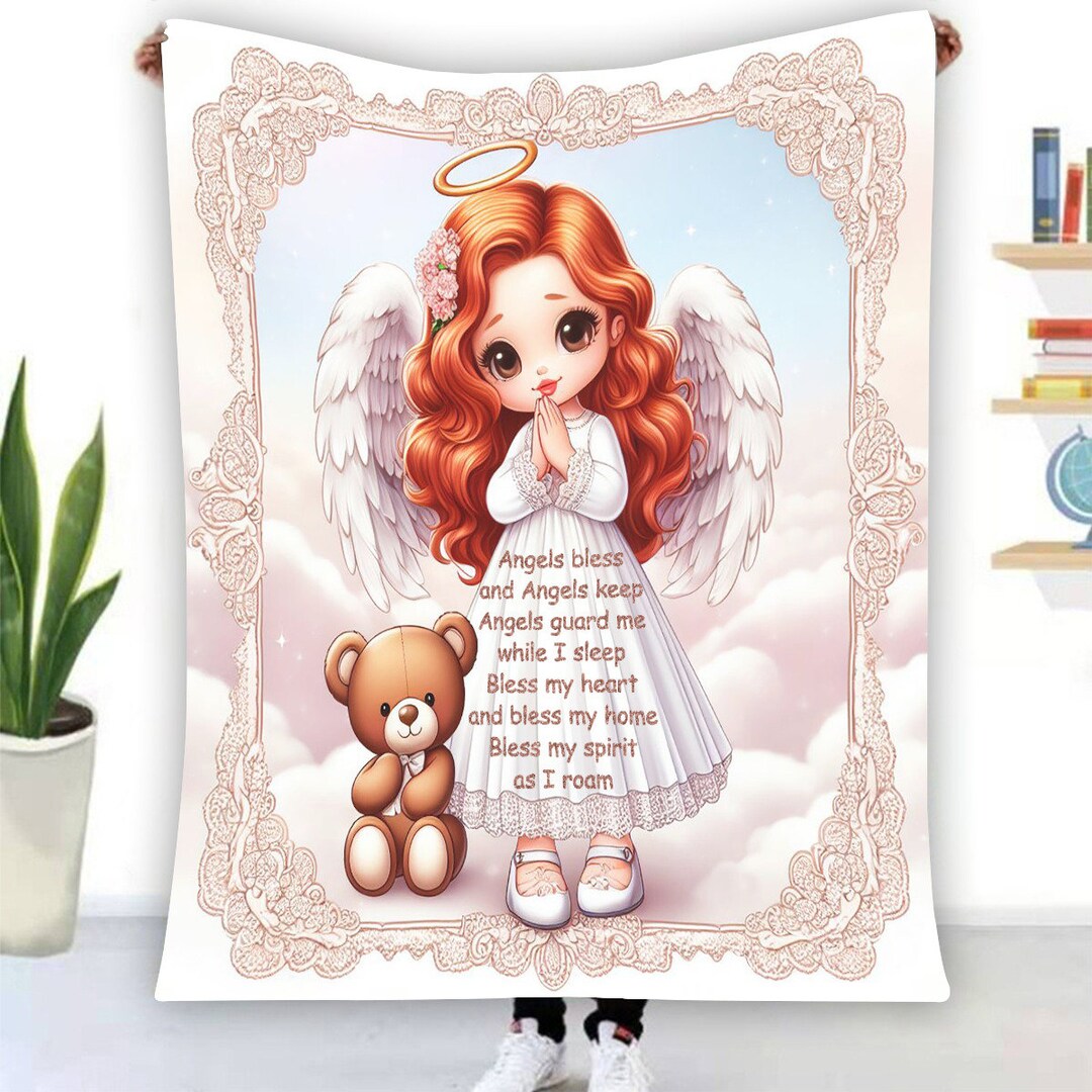 Angels Bless & Angels Keep | Prayer Angel | Single-side Printing ...