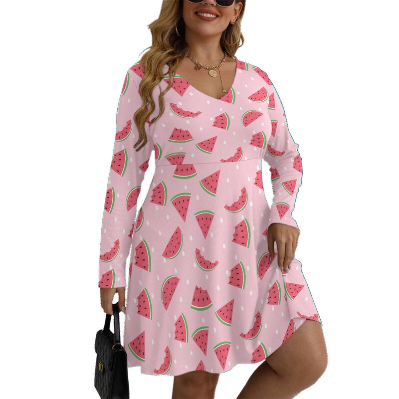Watermelon Dress - Etsy UK