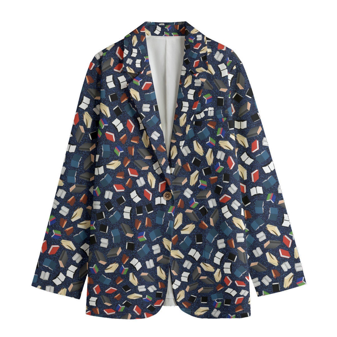 Bookworm Blue | I Love Reading | Book Pattern | Books Print | Gift for ...