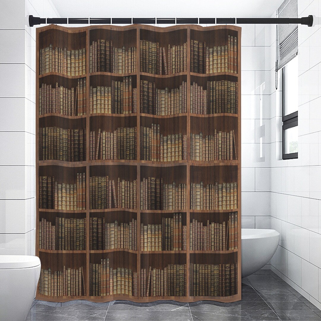Mock Bookshelf | Bookcase | Shelved Books | Books on Shelf | Shower ...