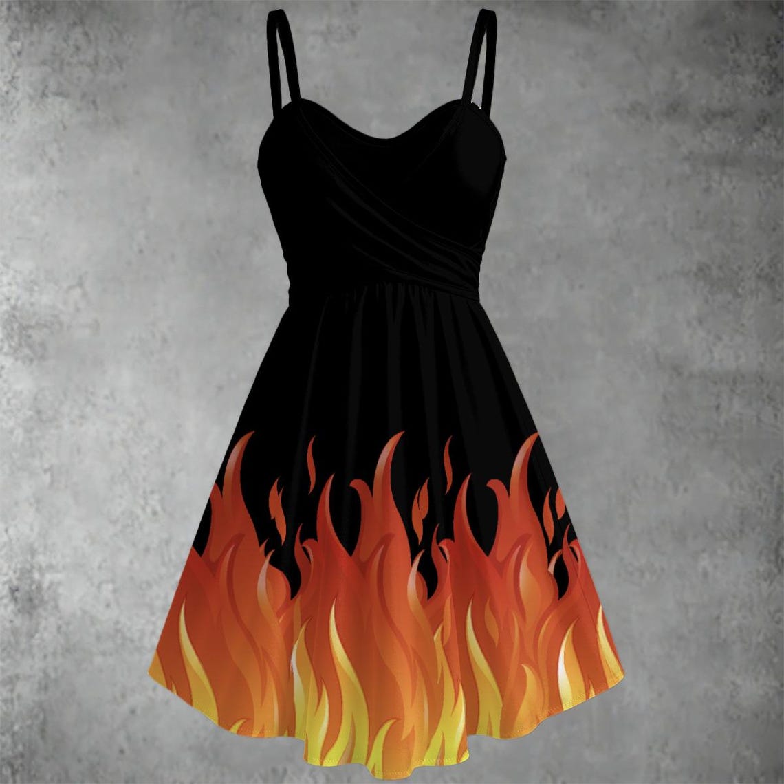 4 Fire Prints | Cosplay Costume | Red Flame & Blue Flame | Women's ...