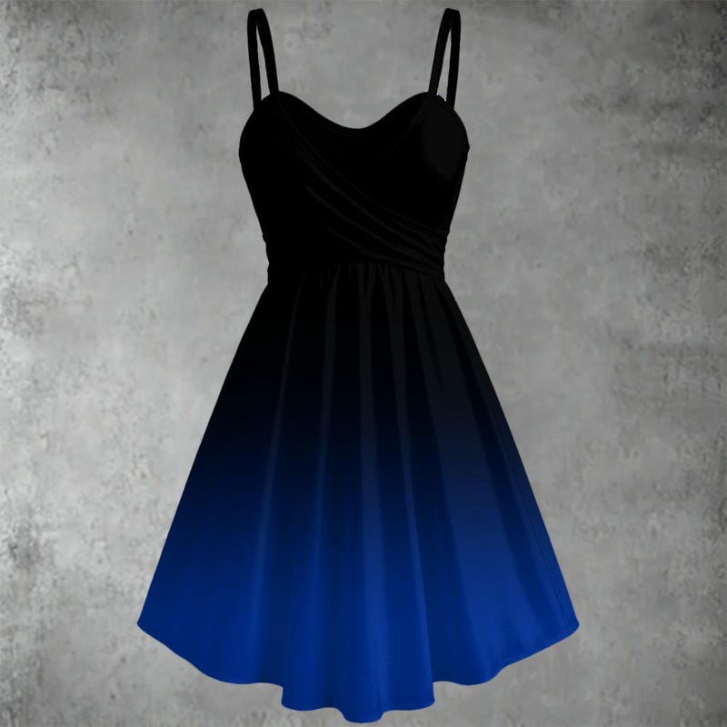 Black And Blue Dresses Etsy Black And Blue Dresses Etsy