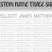 Personalized Name Tracing Sheet, Custom Name Trace, Preschool Letter ...