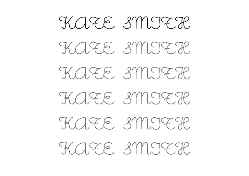 Custom Cursive Name Tracing Worksheet: Handwriting Practice (digital ...