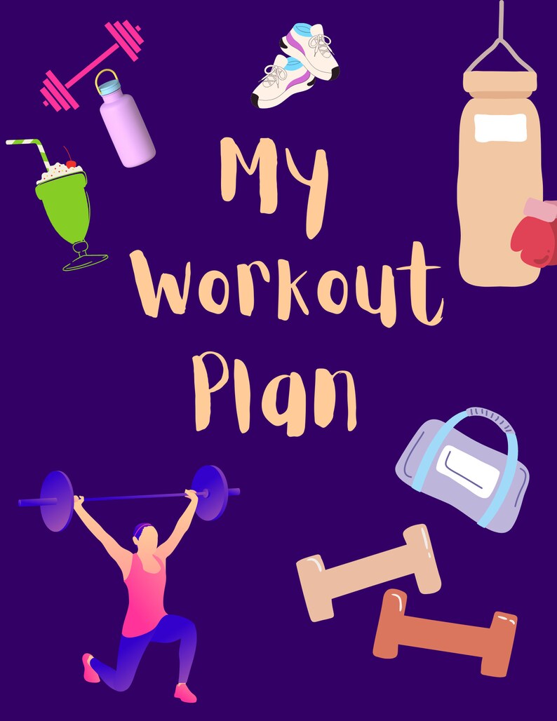 My Workout Plan Printable Digital - Etsy