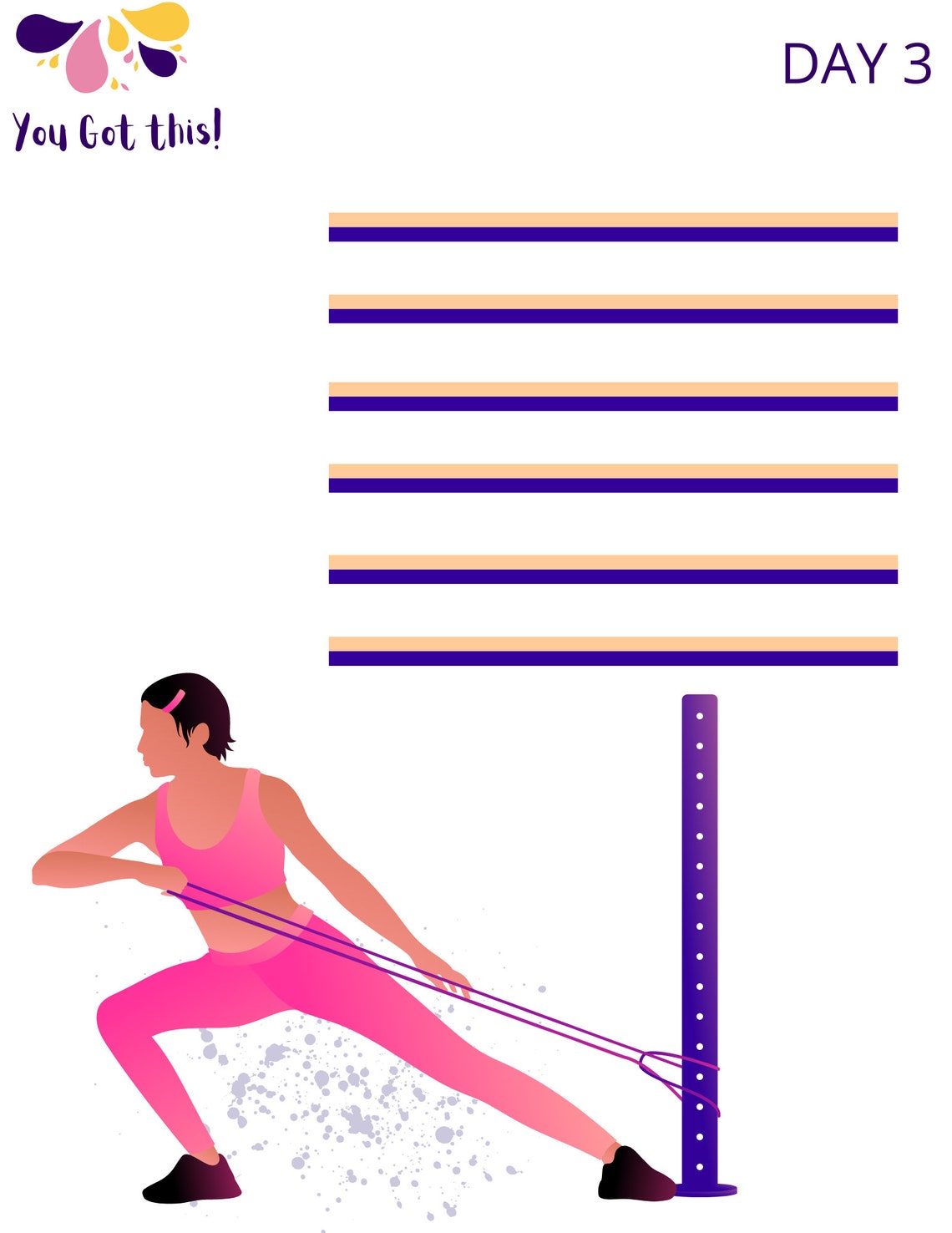 My Workout Plan Printable Digital | Etsy