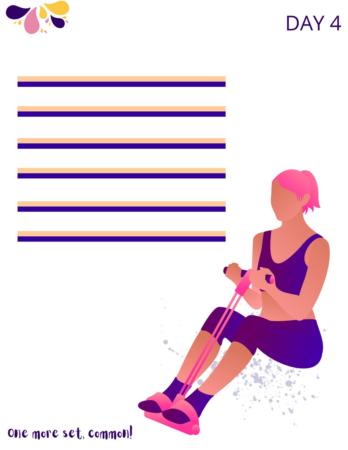 My Workout Plan Printable Digital | Etsy