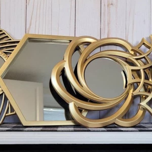 Gold Mirror for Wall - Etsy