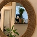 Round Wrapped Rope Mirror With Hanging Loop, Vintage Nautical Design ...