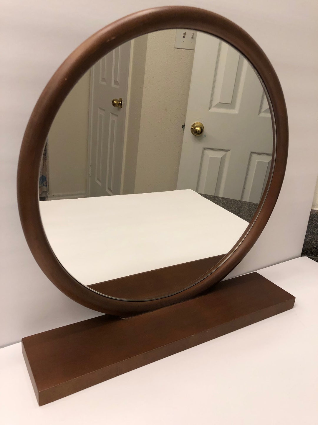 Round Mirror With Shelf Mirror Gift Round Mirror Hime - Etsy