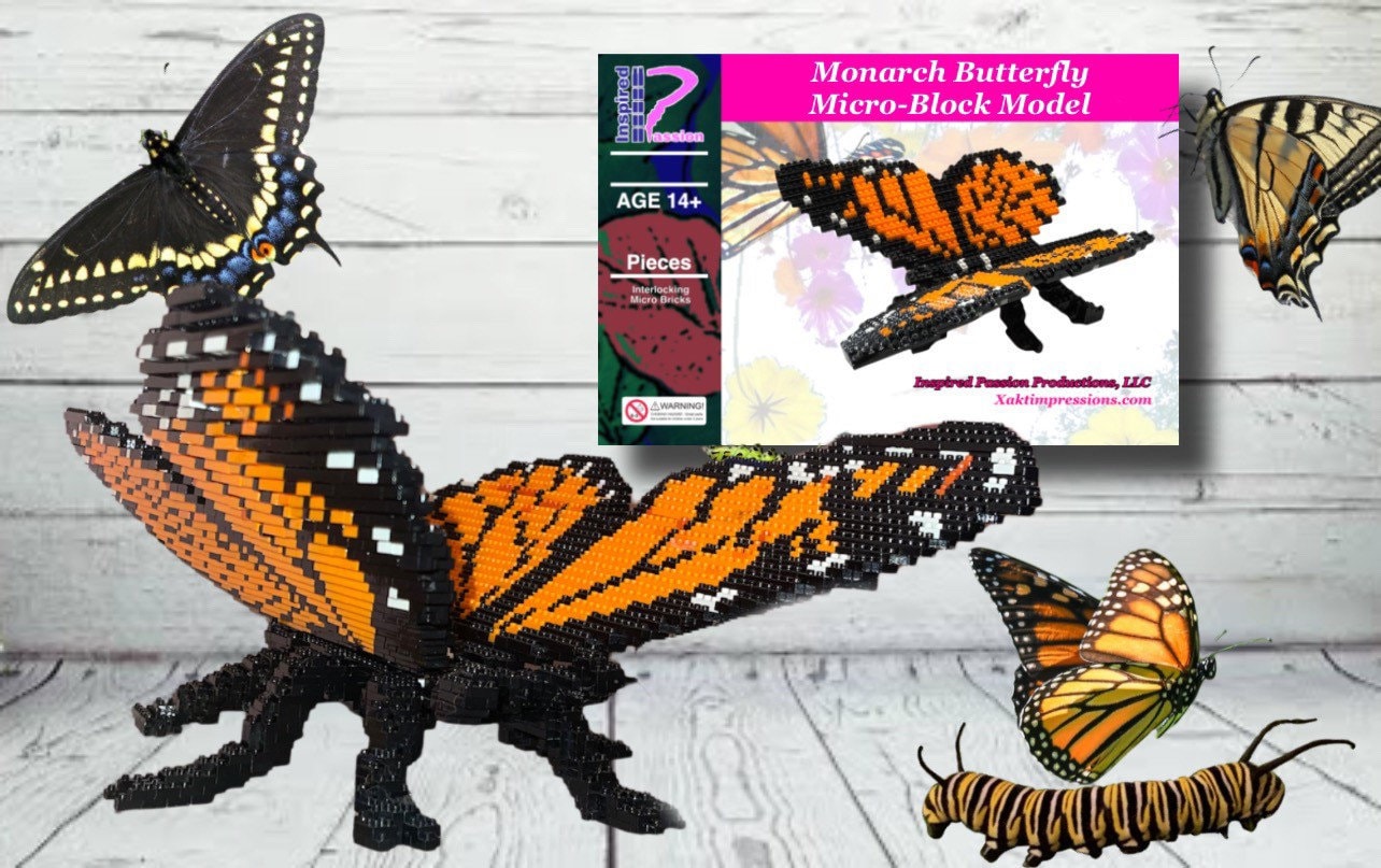 Building Block | Butterflies, Caterpillars, and Monarch Chrysalis Micro ...