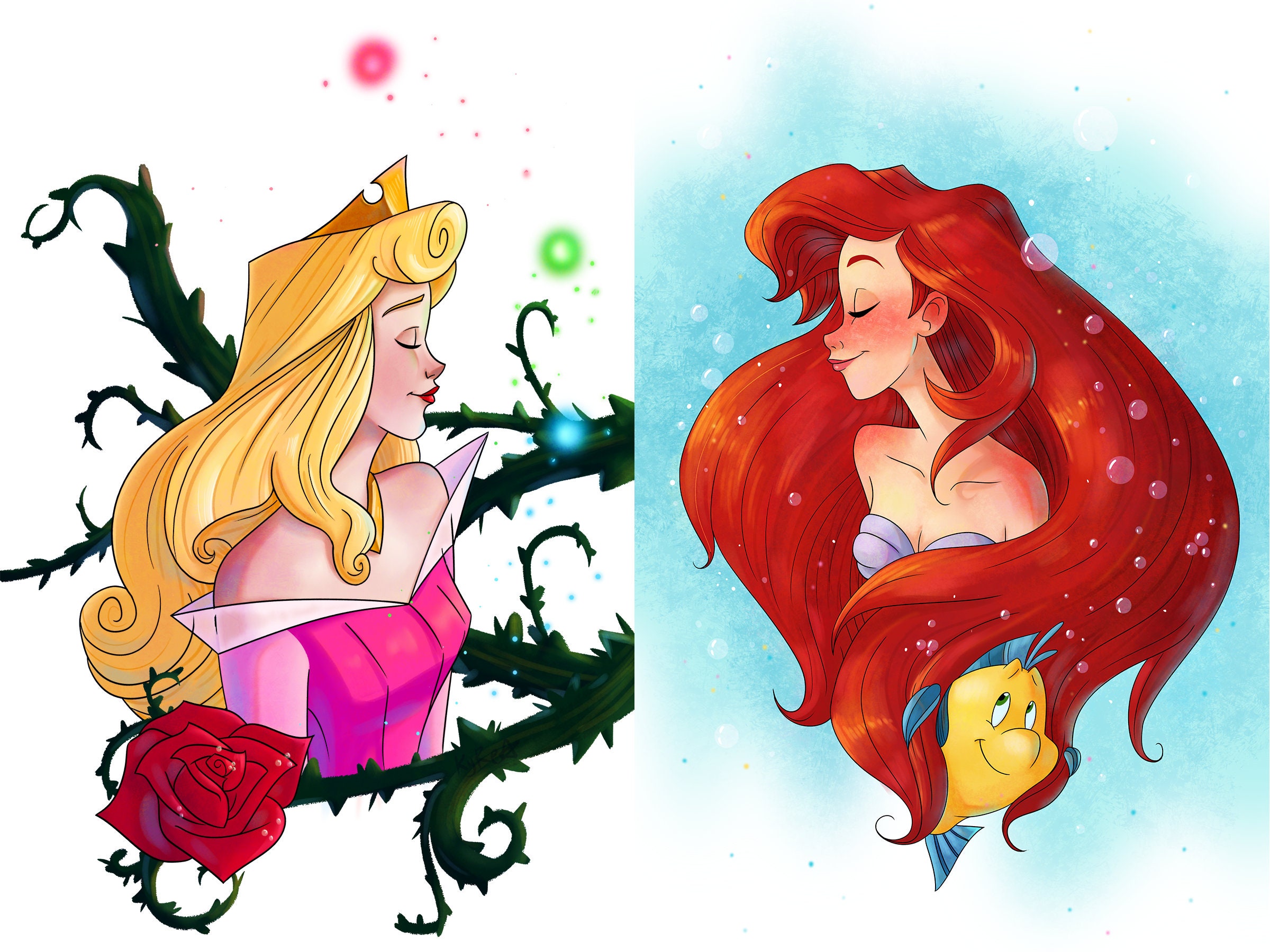 Princess Portraits PRINTS | Etsy