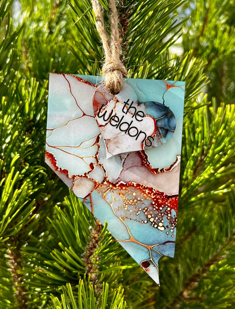 Custom Nevada Ornament Christmas Reno Sparks Las Vegas - Etsy