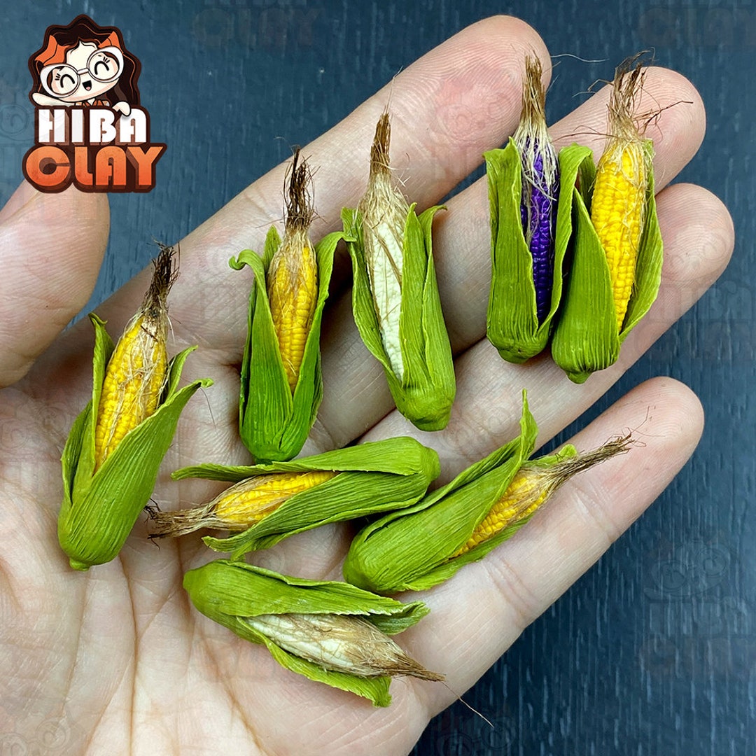 Dollhouse Miniature Corn Cob: Polymer Clay Food Model for DIY Dolls - Etsy