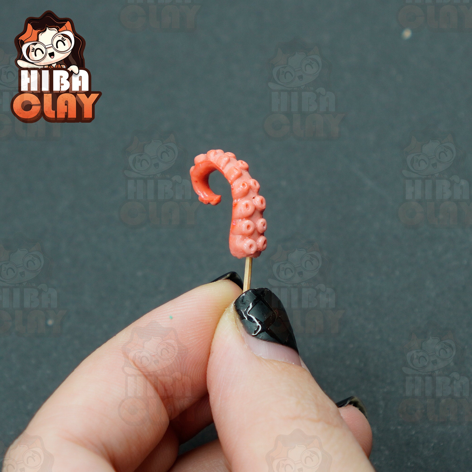 Dollhouse Miniature Polymer Clay Food Squid Beard Skewers - Etsy