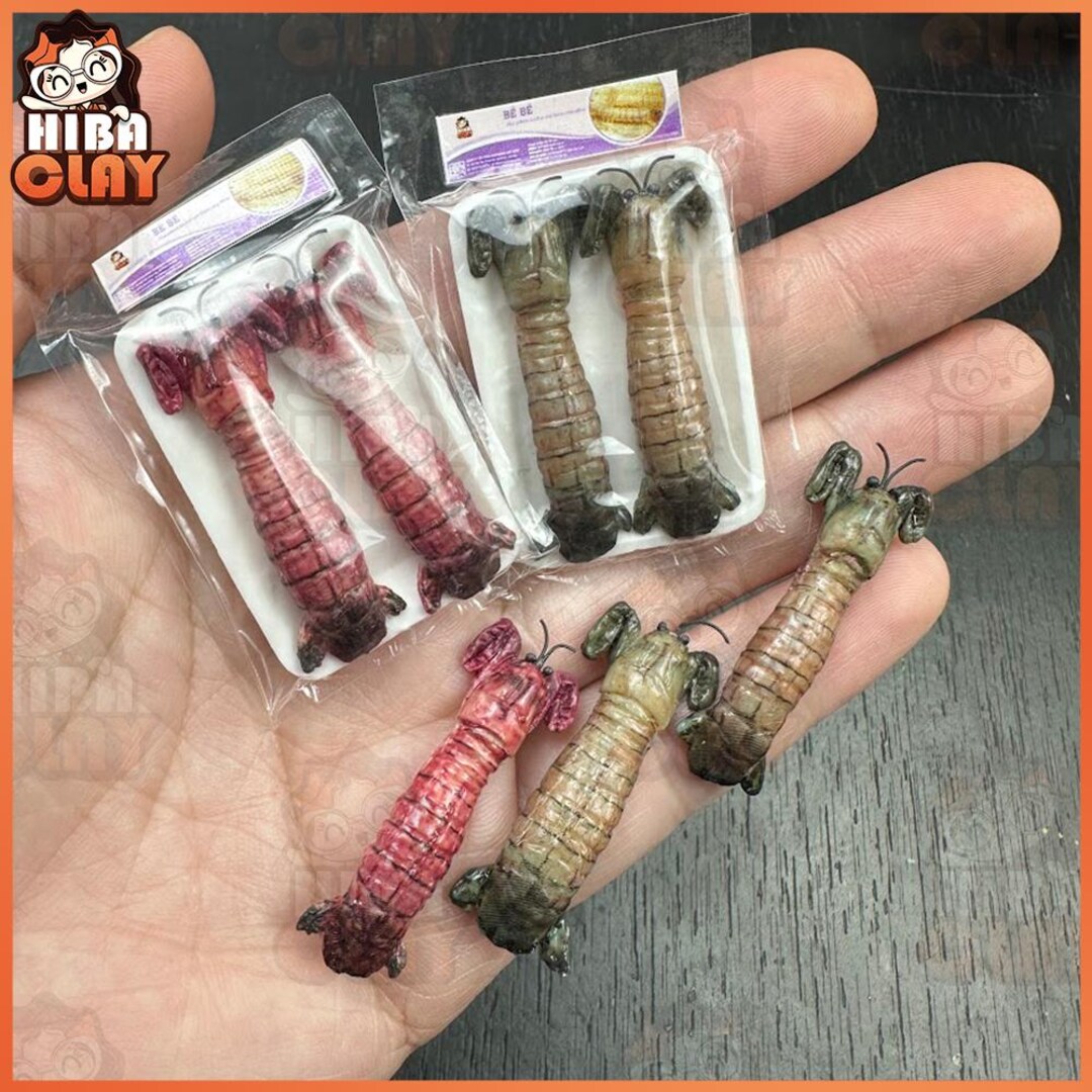 Dollhouse Miniature Polymer Clay Food Mantis Shrimp Realistic Mini ...