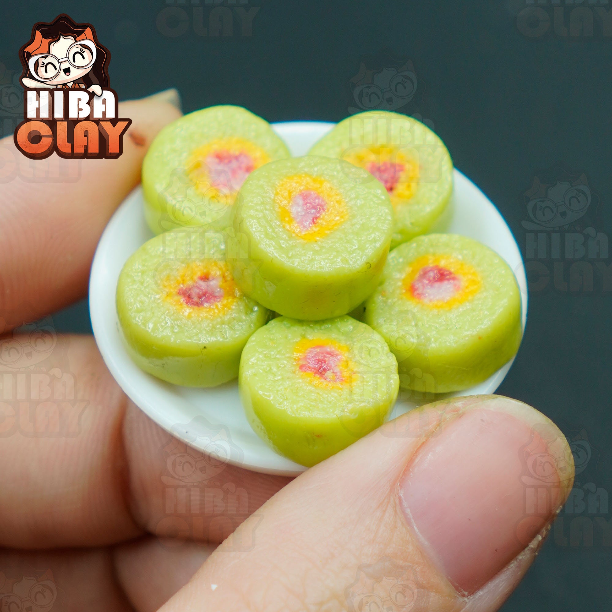 Dollhouse Miniature Banh Chung and Banh Tet Polymer Clay Food Model ...