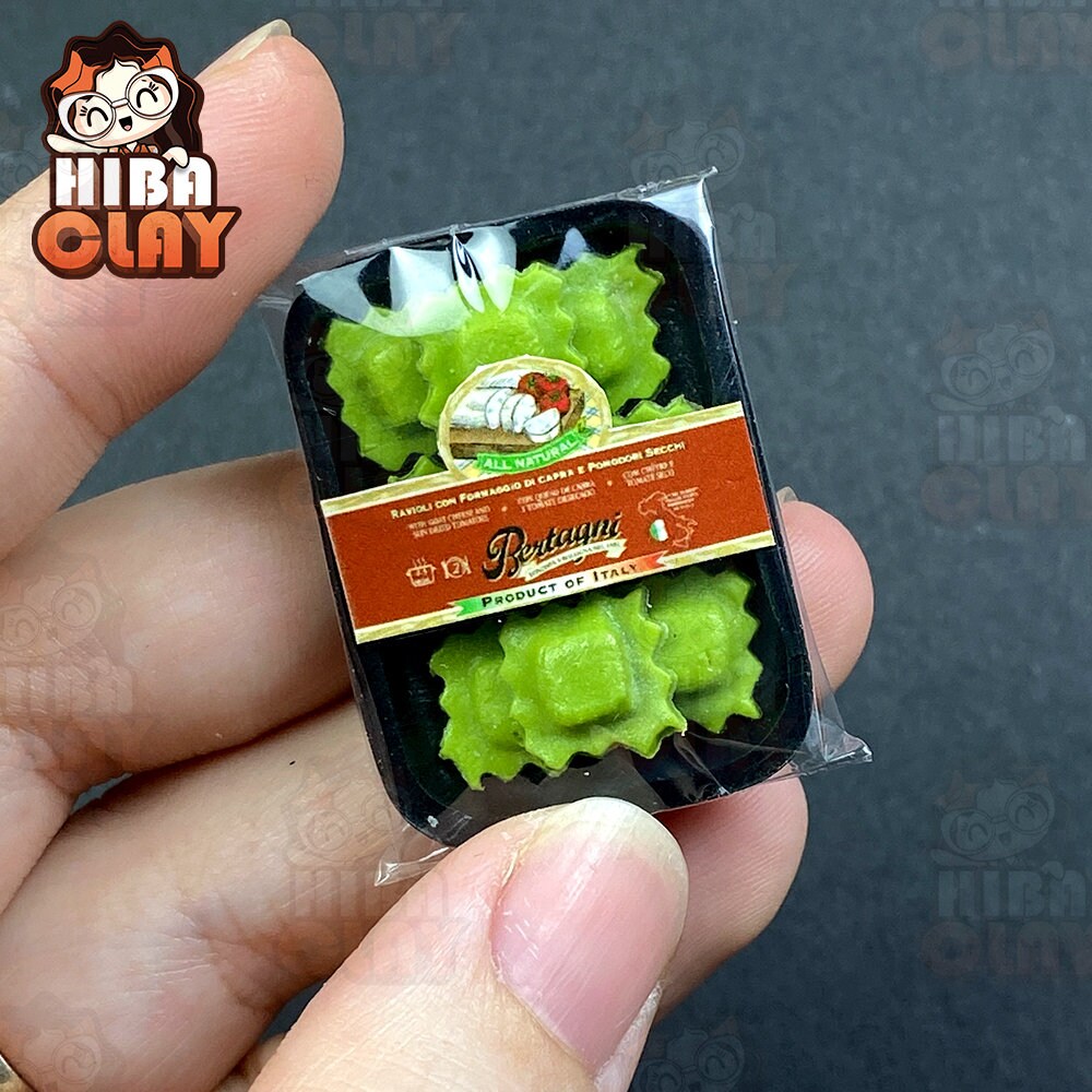 Dollhouse Miniature Polymer Clay Food Supermarket Ravioli, Mini Food ...