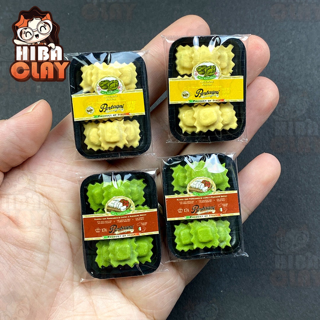 Dollhouse Miniature Polymer Clay Food Supermarket Ravioli, Mini Food ...