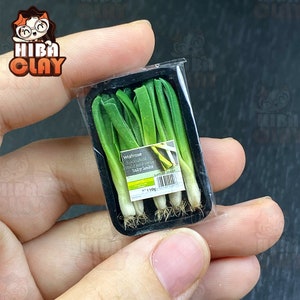Dollhouse Miniature Polymer Clay Food Leek Supermarket, Mini Food ...